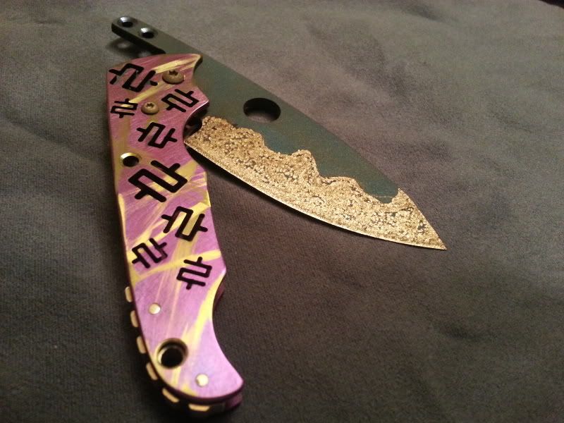 Gorgeous Anodized Snody Titanium Friction Folder, Brand New $325 | BladeForums.com
