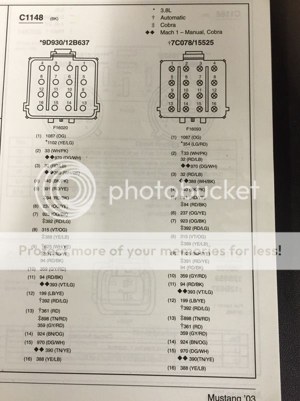 C1045 plug pinout | Mustang and Ford Performance Forums